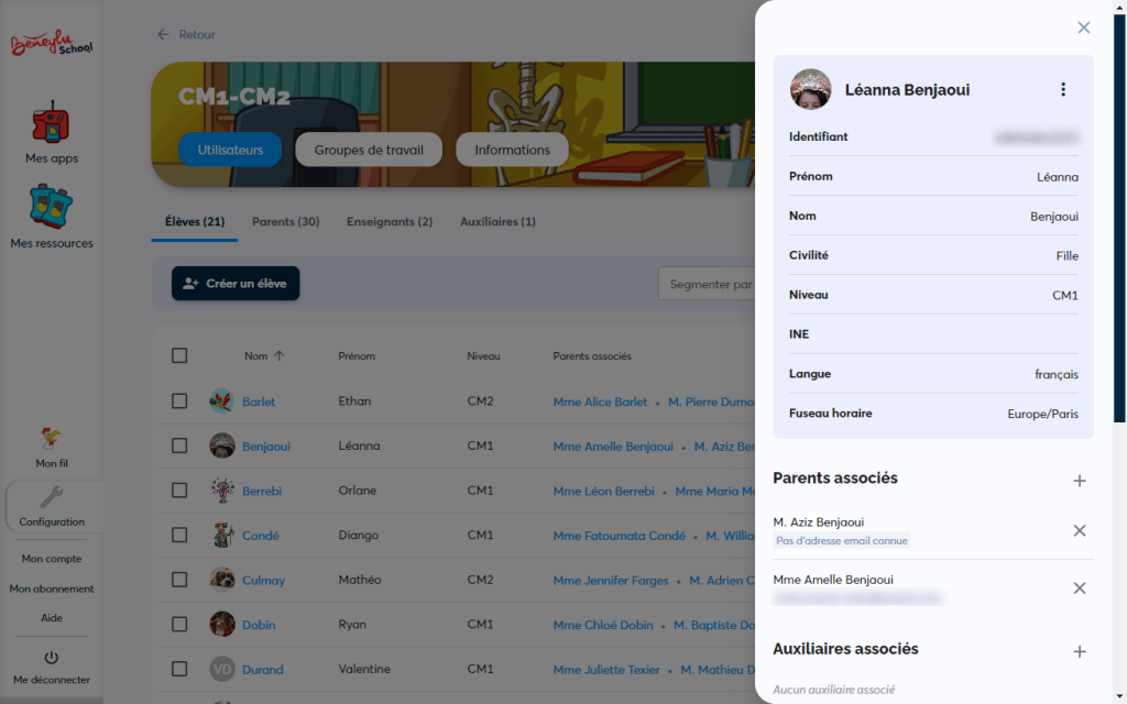 place aux nouveaux écrans d'administration de Beneylu School ! - Beneylu