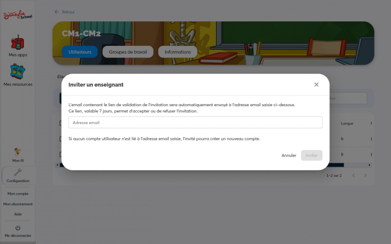 place aux nouveaux écrans d'administration de Beneylu School ! - Beneylu