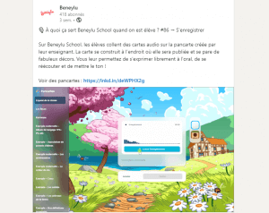 nouveautés de fin d'année scolaire dans Beneylu School - Beneylu